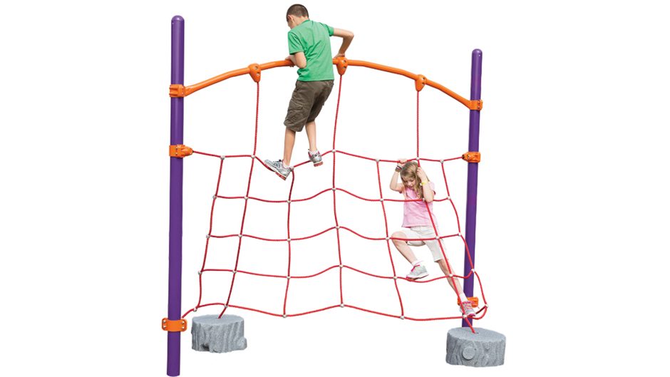Vertical Climbing Net with Post Mounts | Playworld