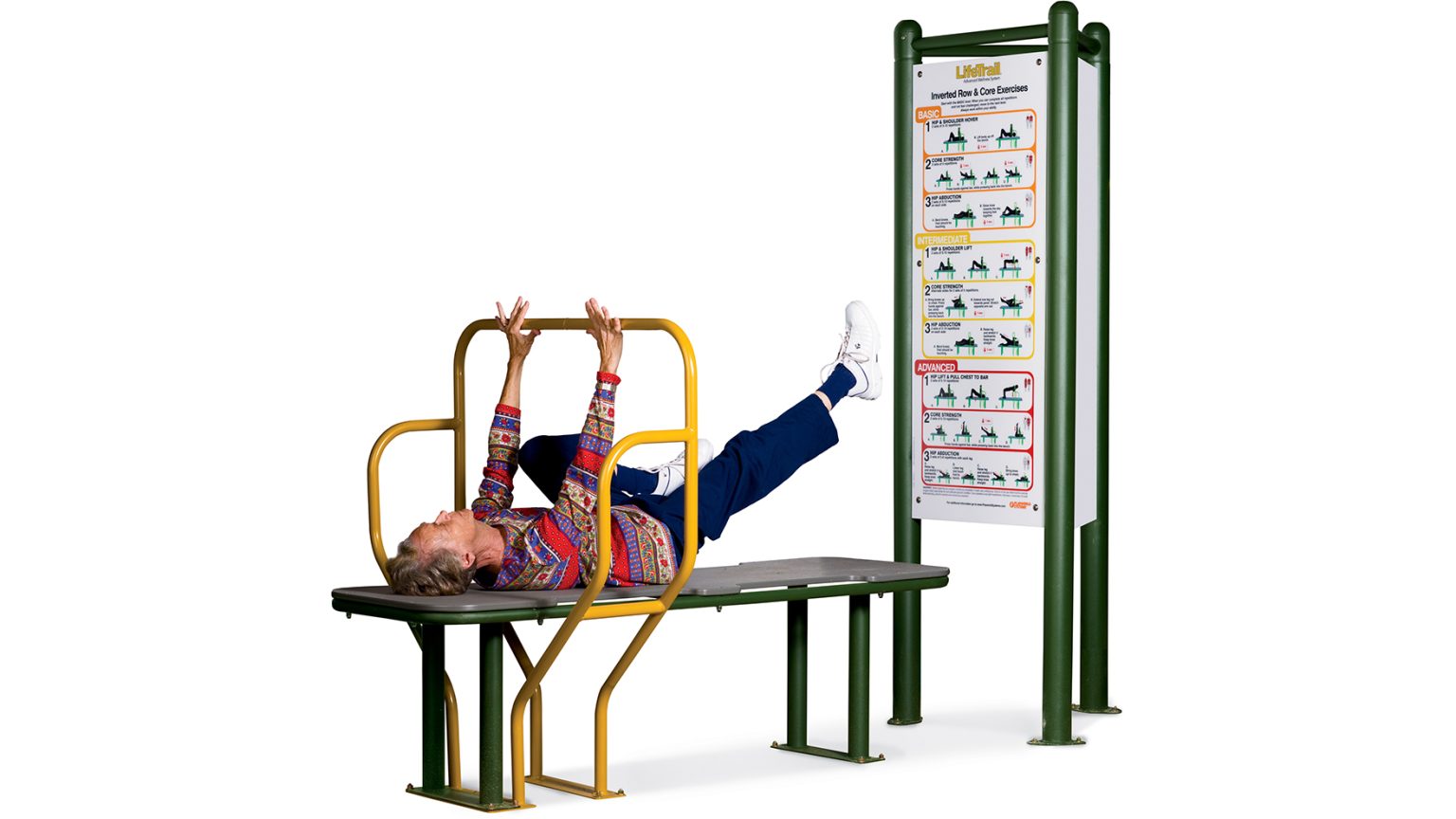 Inverted Row & Core Exercises (Surf Mnt) | Playground Equipment from ...